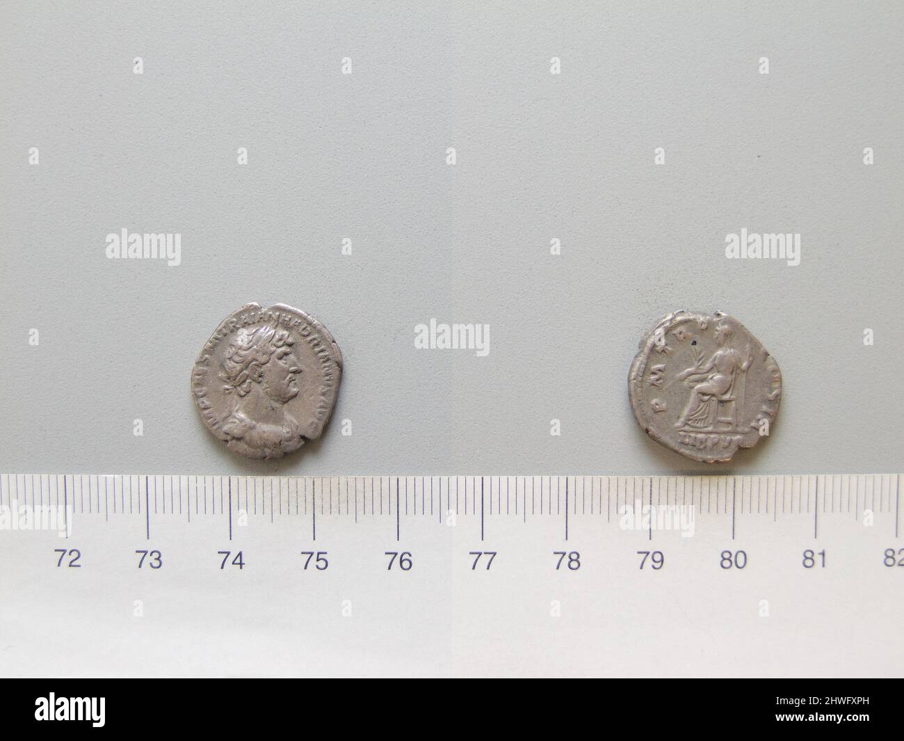 Denarius of Hadrian, Emperor of Rome from Rome. Ruler: Hadrian, Emperor ...