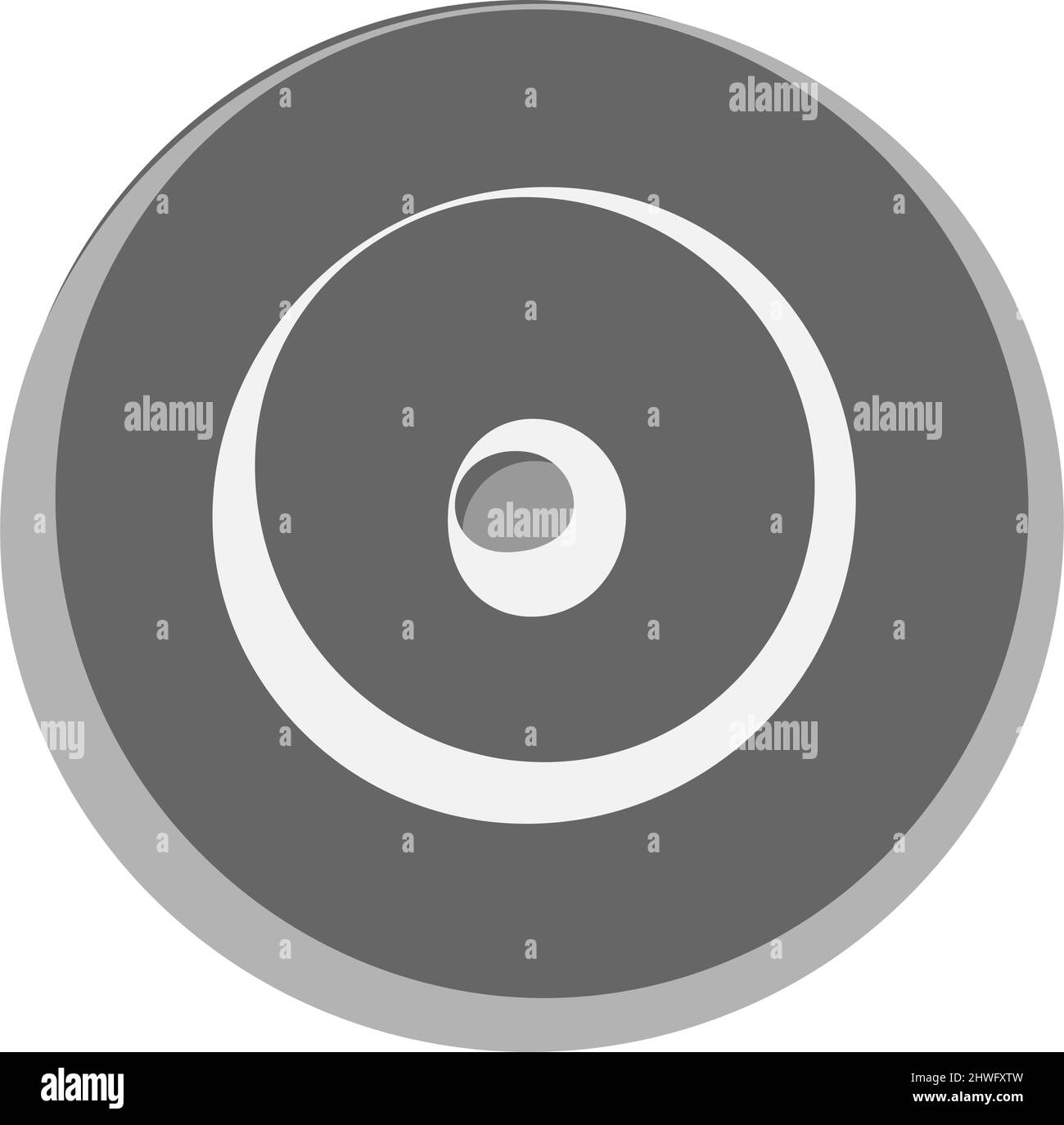Random,grayscale, gray concentric circles, rings abstract geometric ...