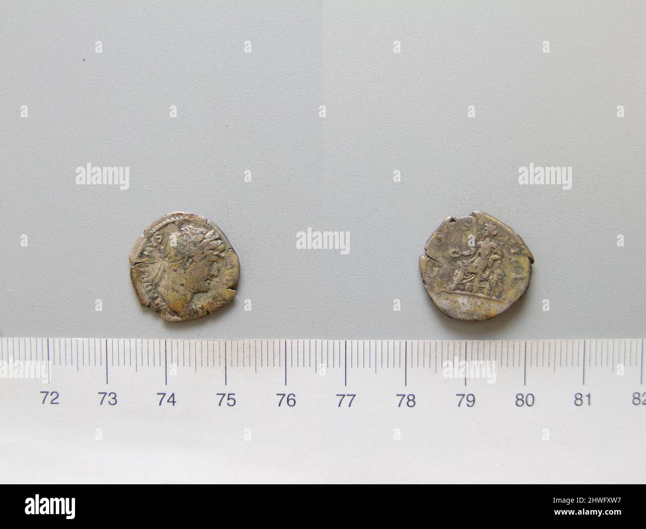 Denarius of Hadrian, Emperor of Rome from Rome. Ruler: Hadrian, Emperor ...