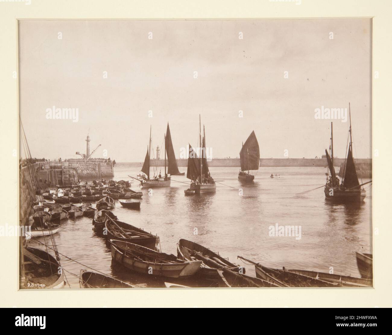 View of Whitby Harbor. Artist: Frank Meadow Sutcliffe, British, 1853 ...