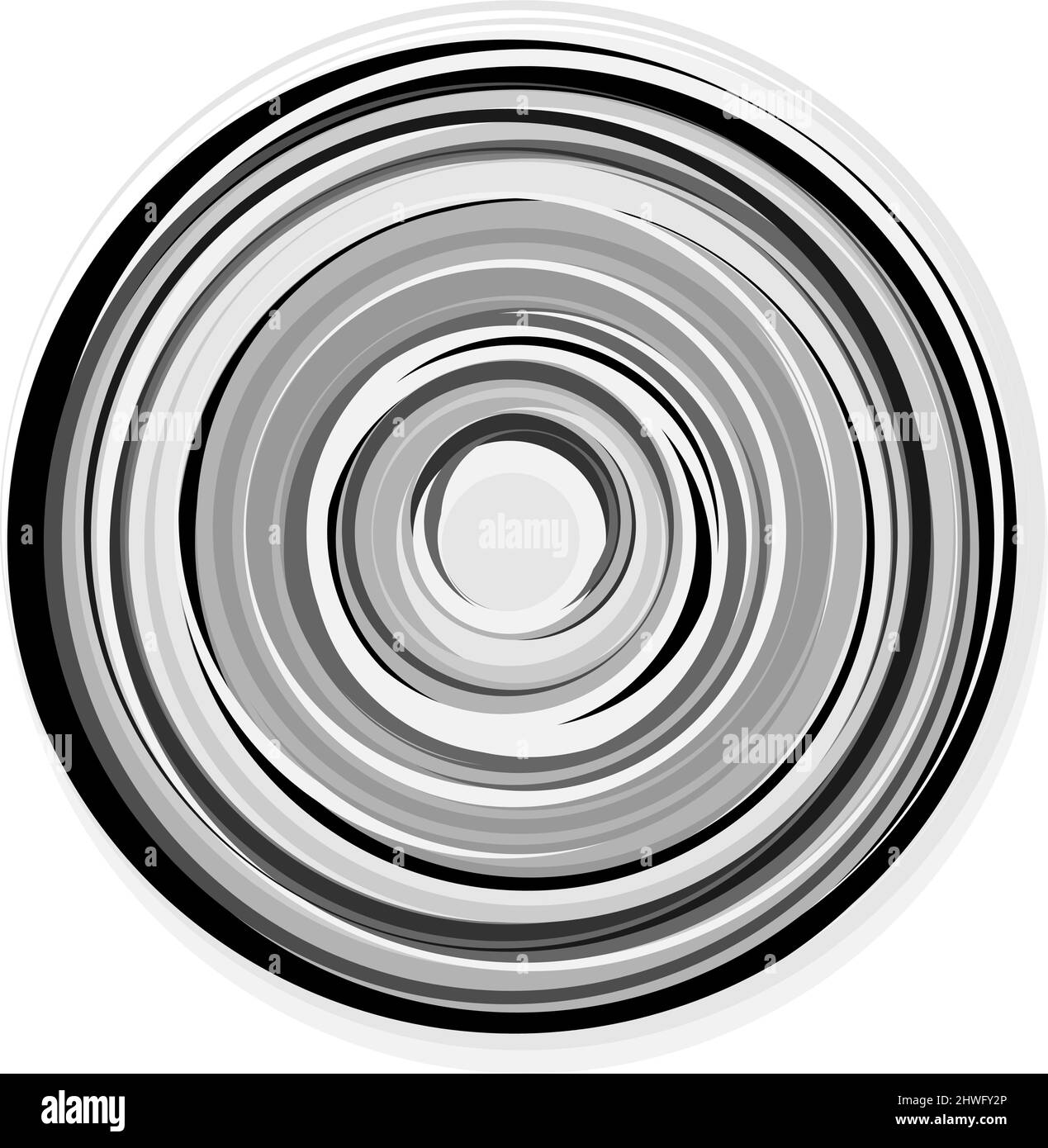 Random,grayscale, gray concentric circles, rings abstract geometric ...