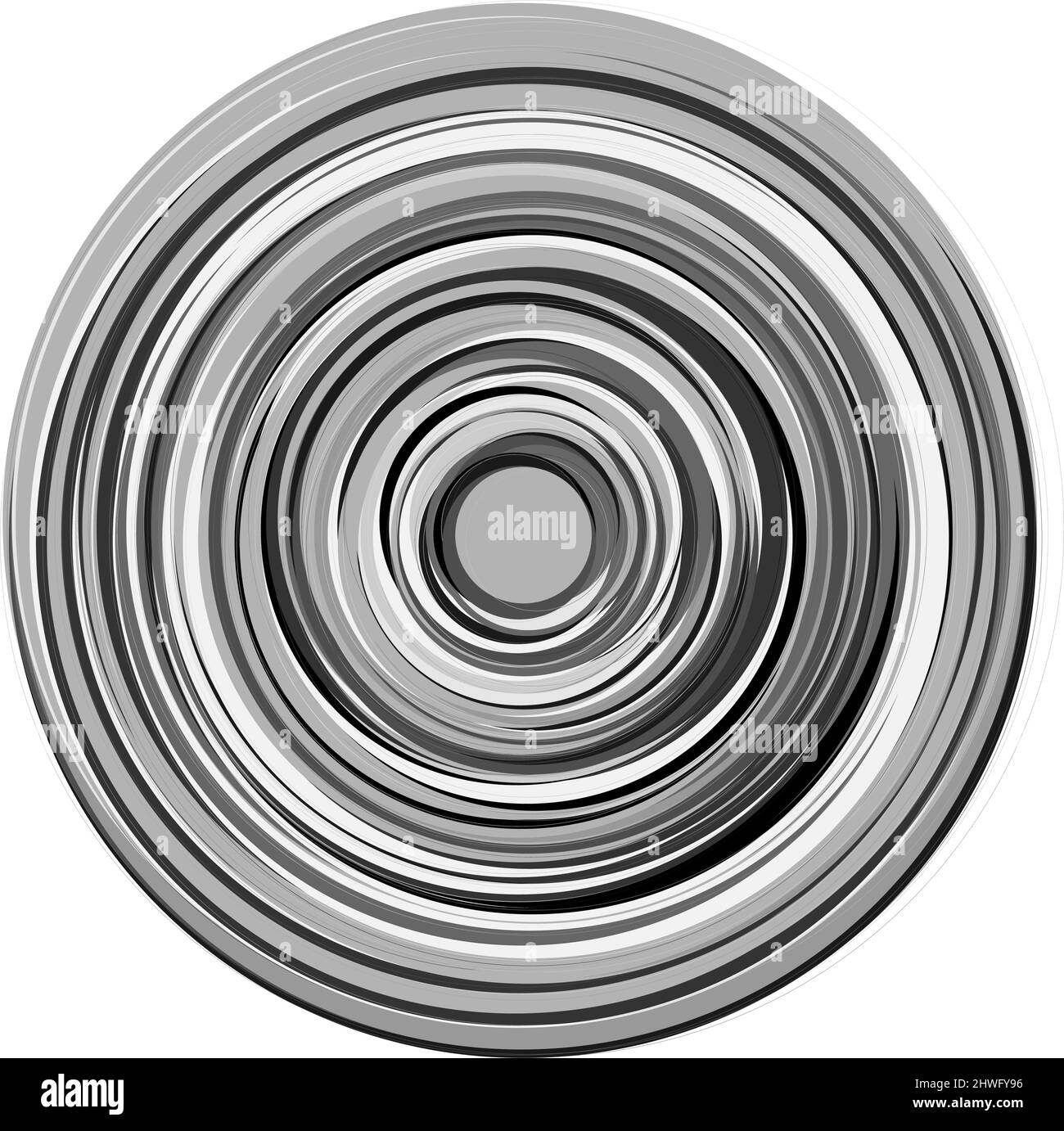 Random,grayscale, gray concentric circles, rings abstract geometric ...