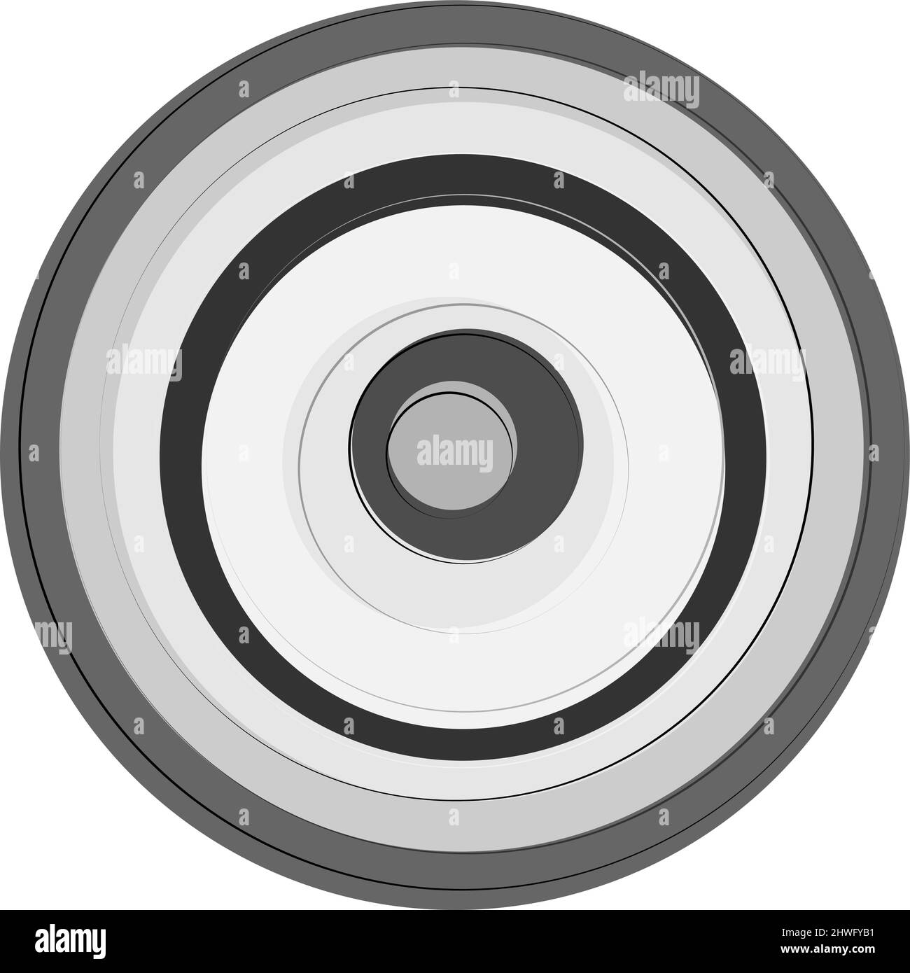 Random,grayscale, gray concentric circles, rings abstract geometric design elements - stock ...
