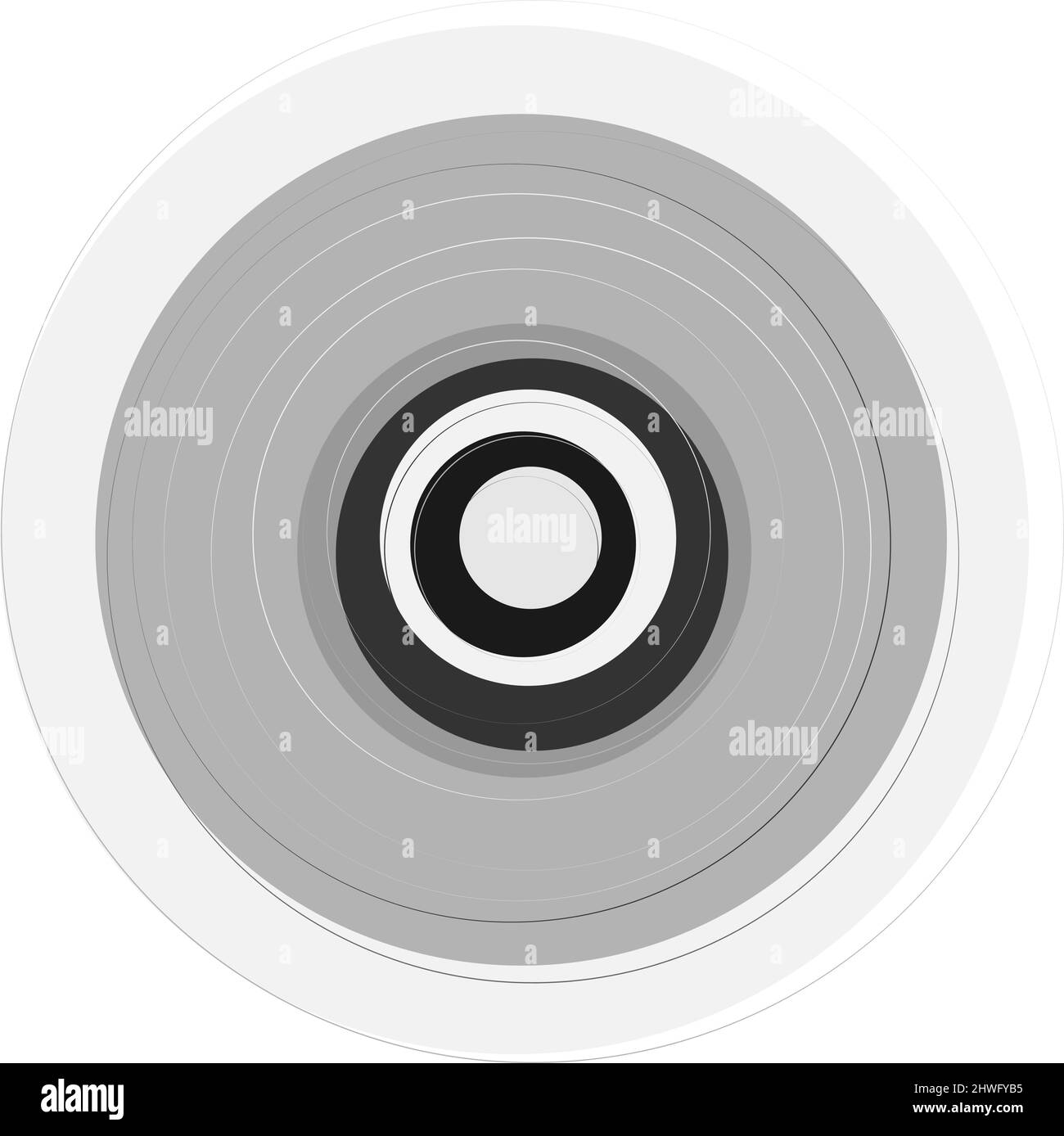 Random,grayscale, gray concentric circles, rings abstract geometric ...