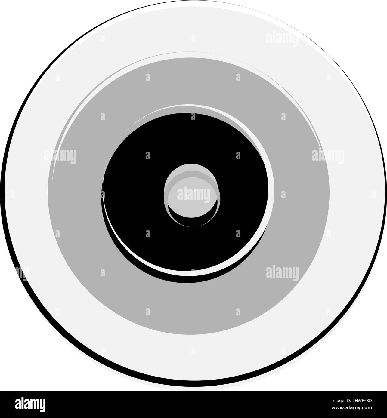 Random,grayscale, gray concentric circles, rings abstract geometric ...