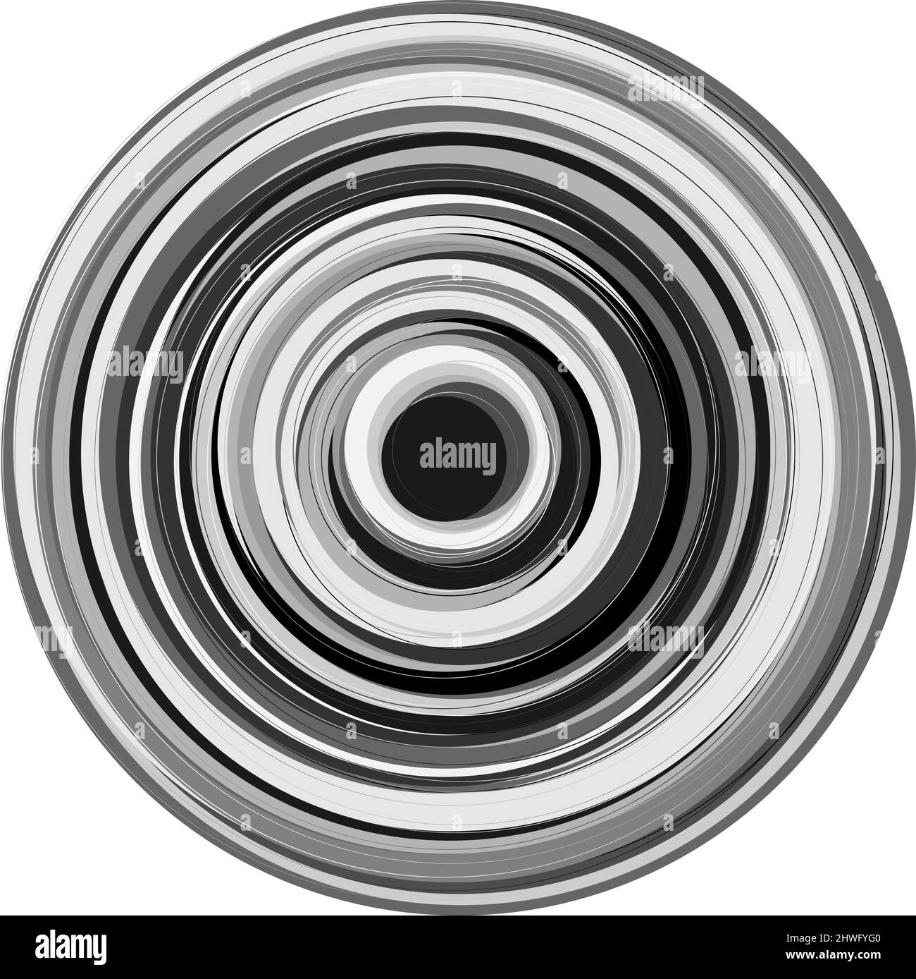 Random,grayscale, gray concentric circles, rings abstract geometric ...
