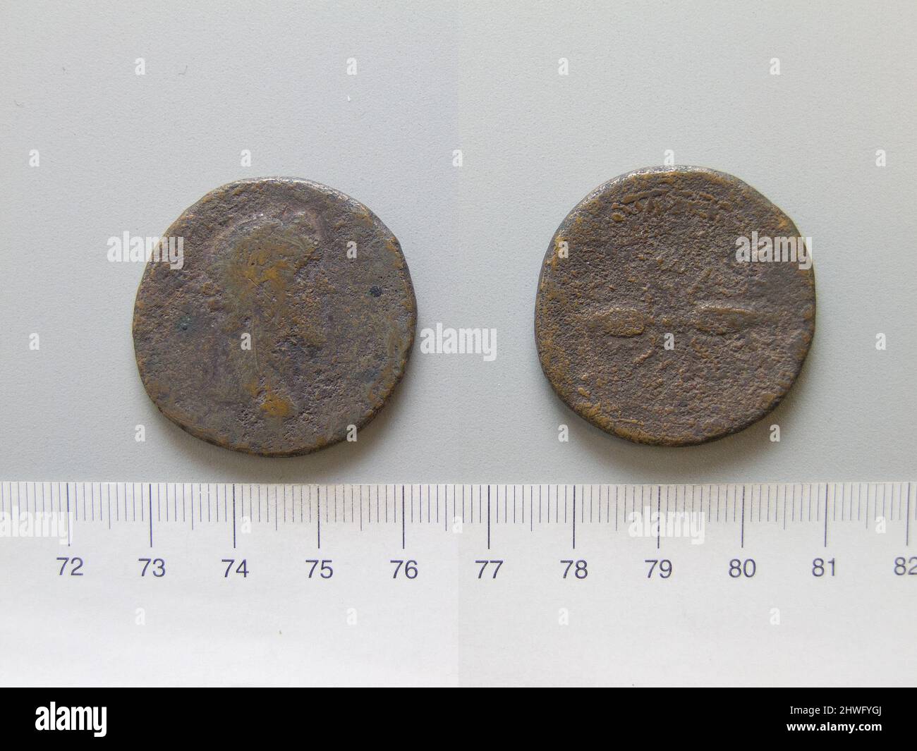 Sestertius of Antoninus Pius, Emperor of Rome from Rome. Ruler ...