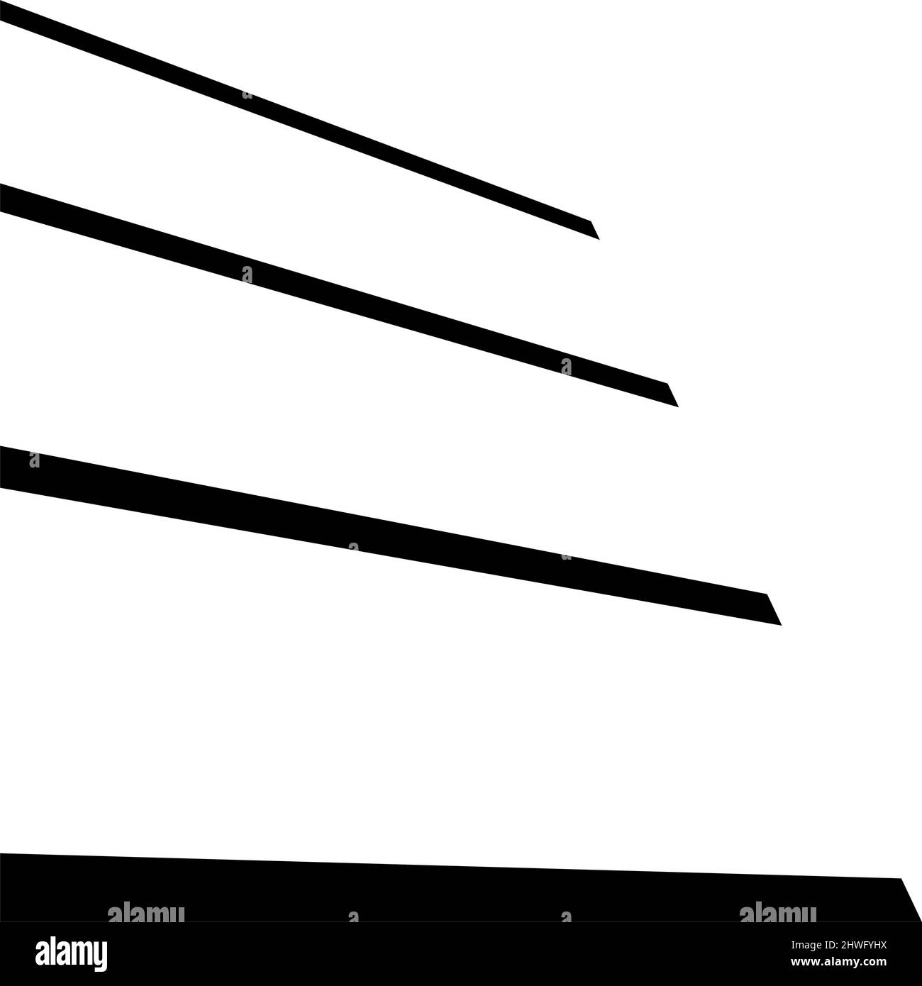 3D lines in perspective, Angled, slanting, oblique and diagonal lines ...