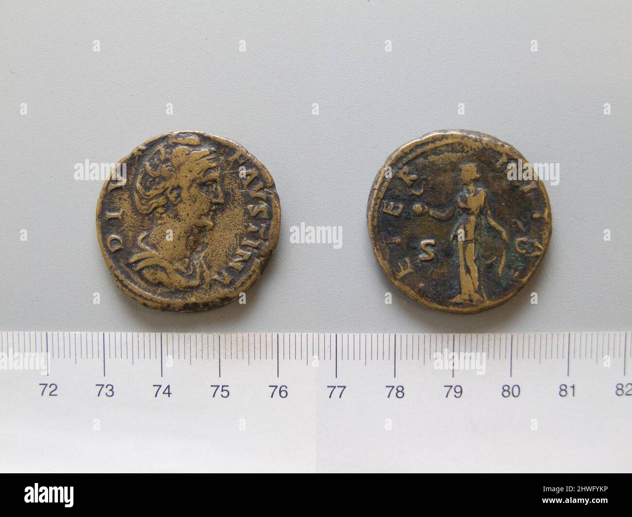Sestertius of Antoninus Pius, Emperor of Rome from Rome. Ruler ...
