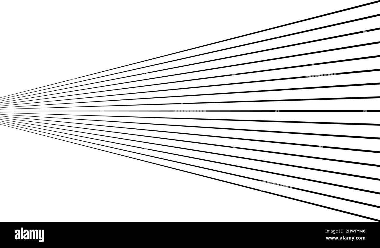 3D lines, stripes. Perspective, vanishing, converging lines - stock ...