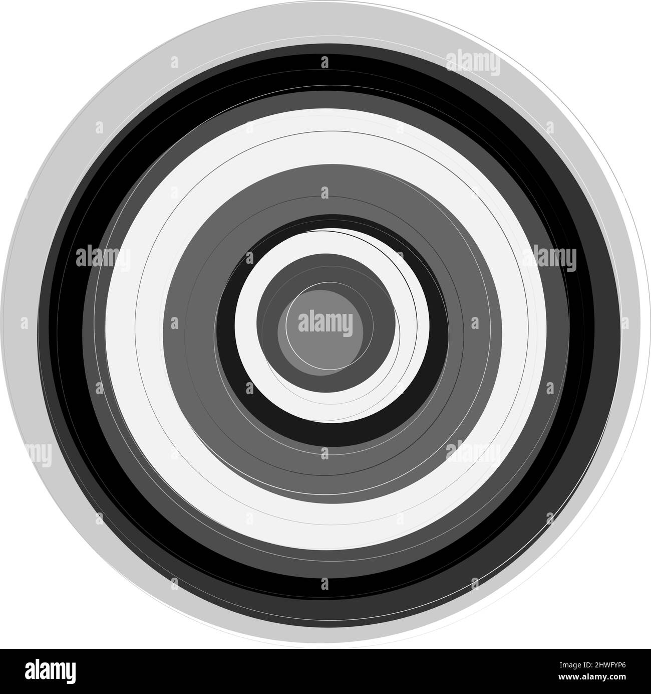 Random,grayscale, gray concentric circles, rings abstract geometric ...
