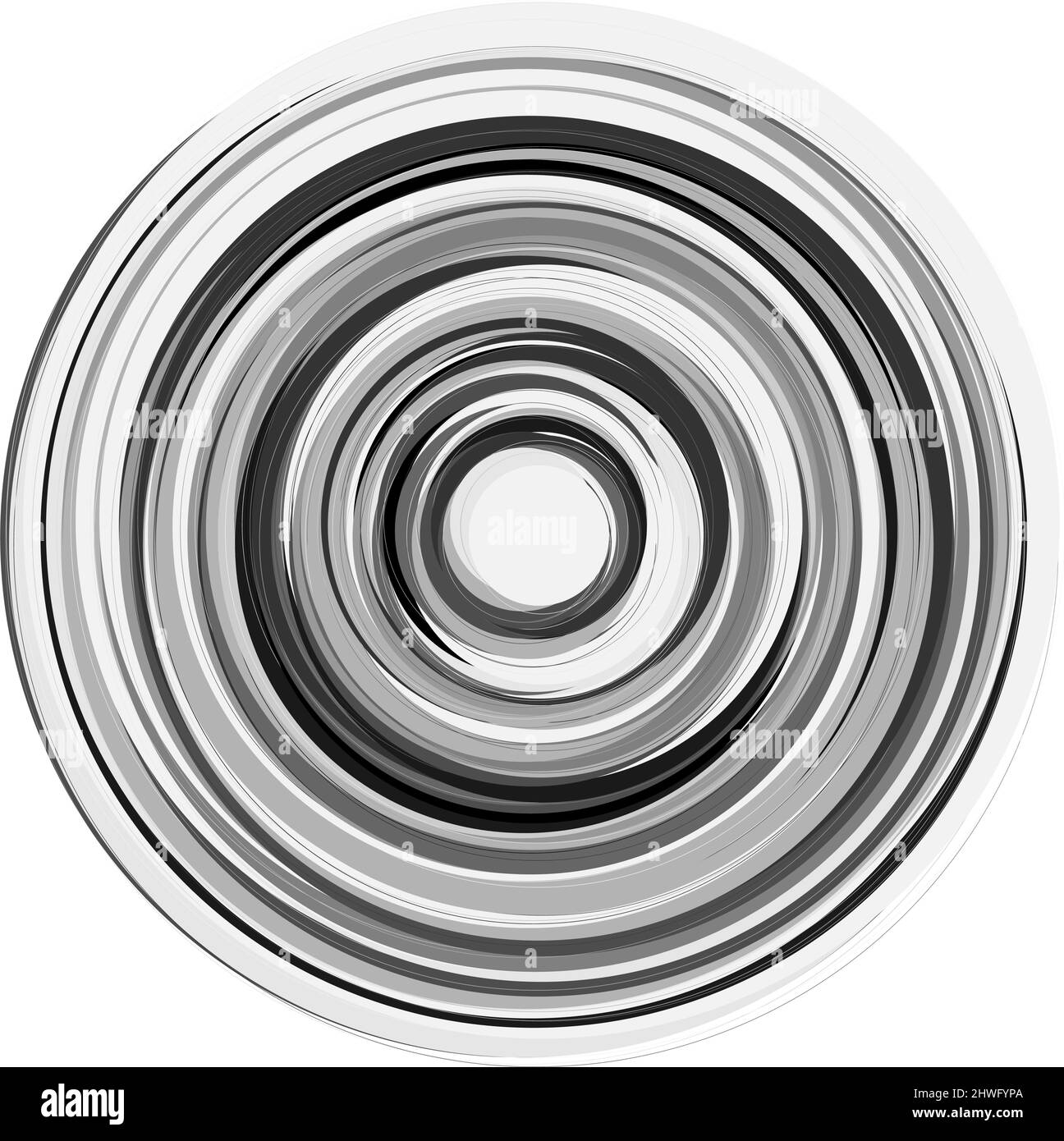 Random,grayscale, gray concentric circles, rings abstract geometric ...