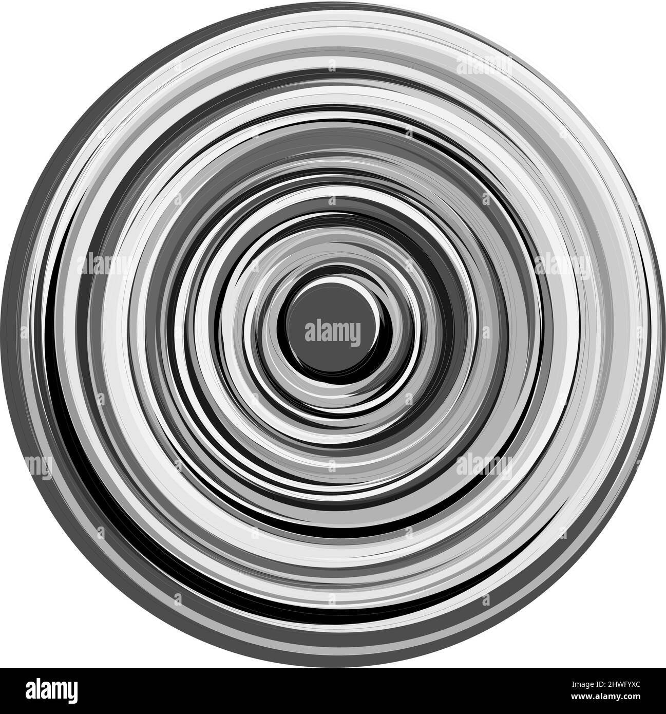 Random,grayscale, gray concentric circles, rings abstract geometric ...