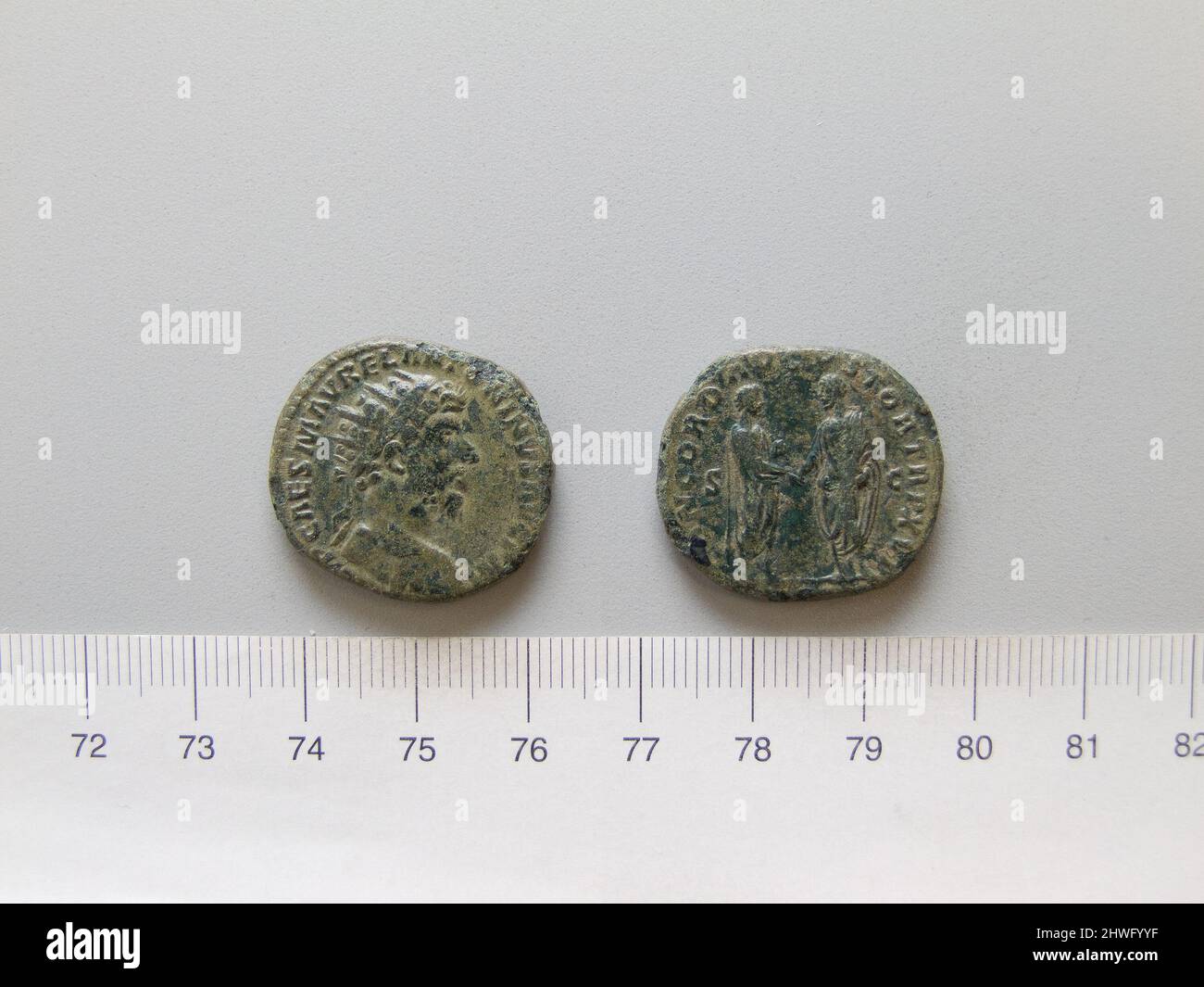 Dupondius of Marcus Aurelius, Emperor of Rome from Rome. Ruler: Marcus ...
