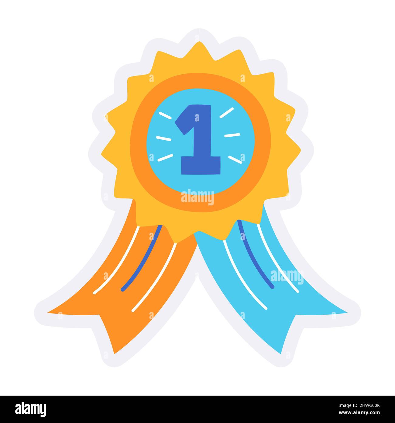 medal reward award badge emblem tag winner prize single isolated icon ...