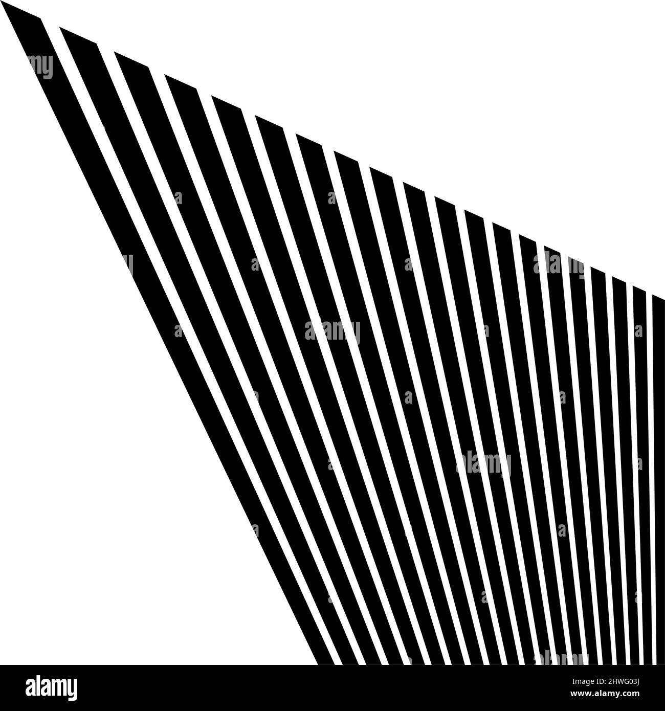 3D lines in perspective, Angled, slanting, oblique and diagonal lines ...