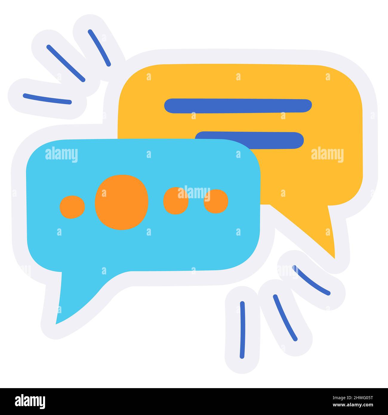 chat discussion communication message group thread single isolated icon ...