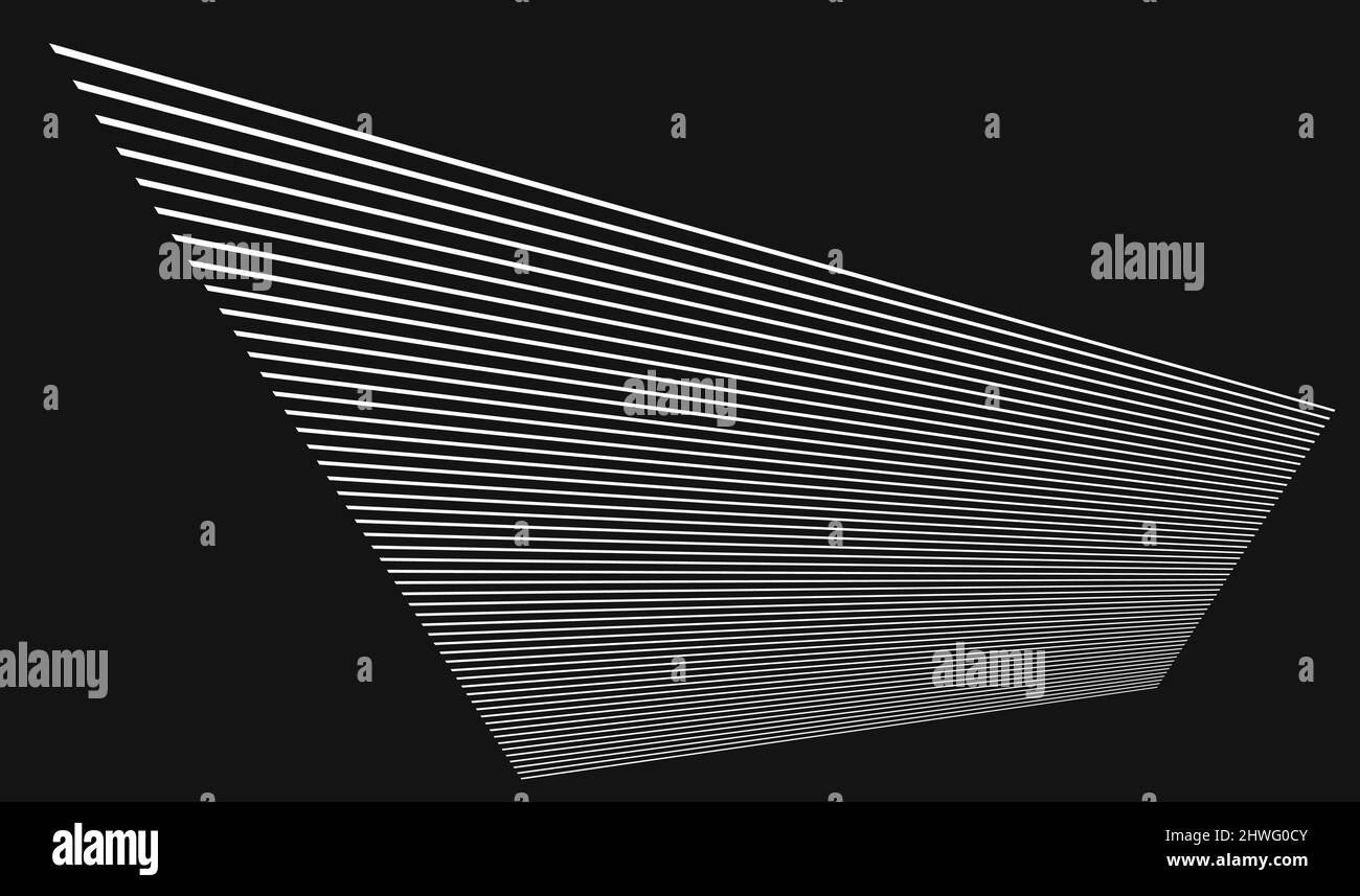 3D lines, stripes. Perspective, vanishing, converging lines - stock ...