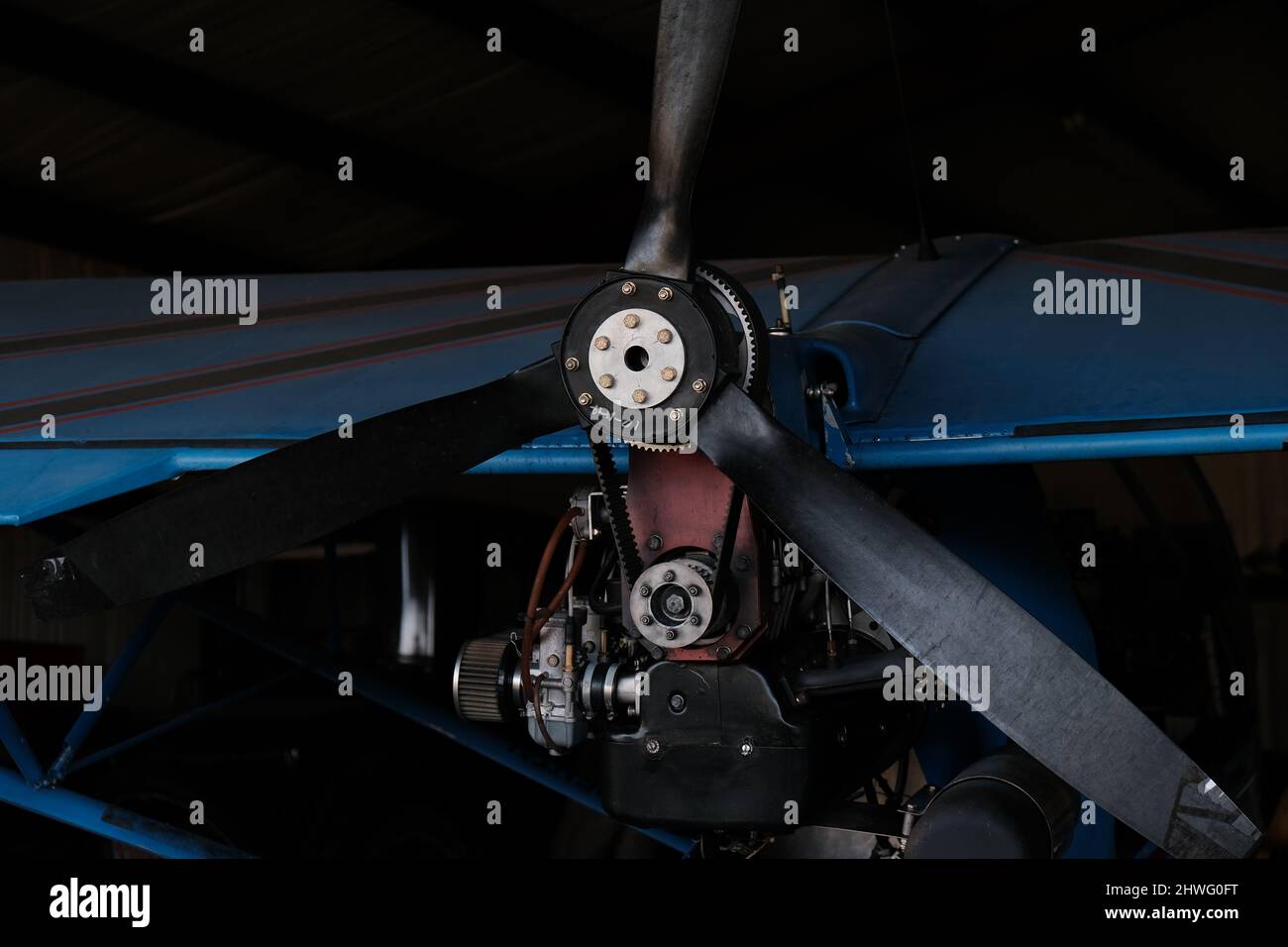 Small One Man Airplane Propellar Stock Photo - Alamy