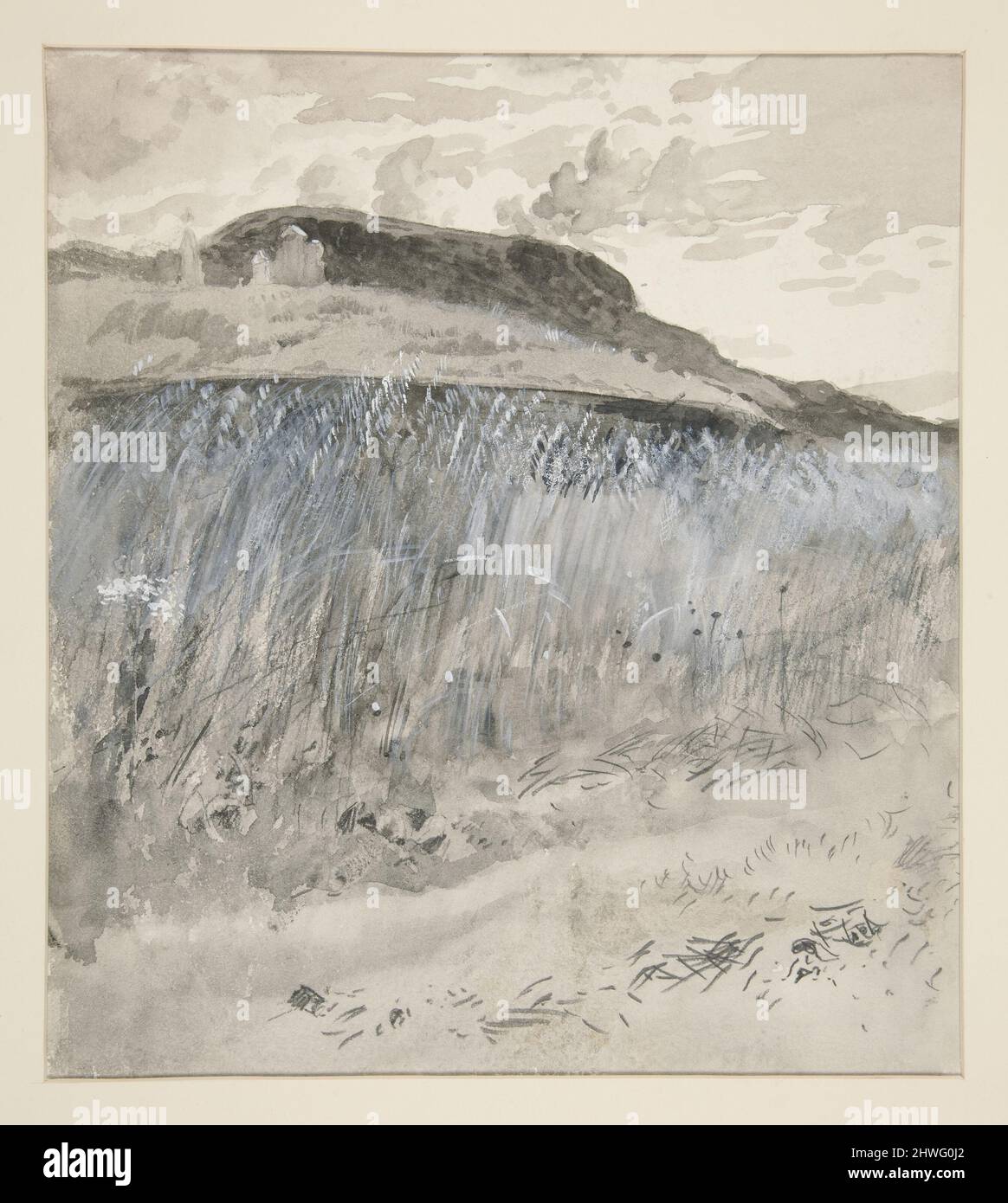 Landscape - Fields. Artist: Edwin Austin Abbey, American, 1852–1911, M ...