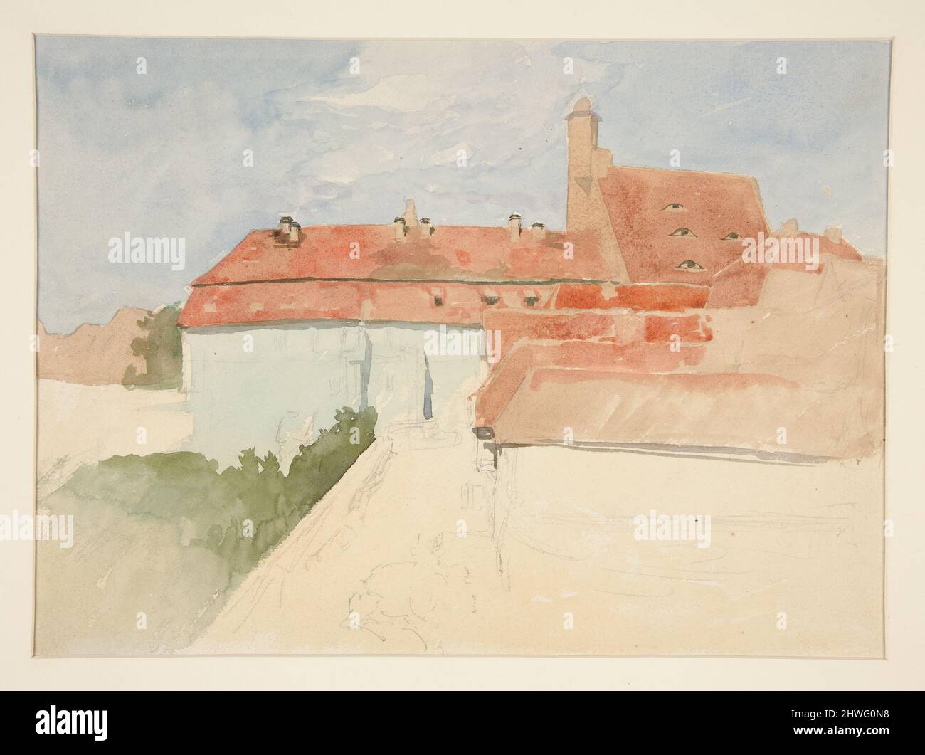 Architectural Study. Artist: Edwin Austin Abbey, American, 1852–1911, M ...