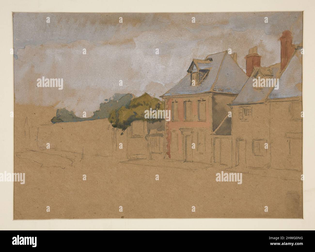 Architectural Study. Artist: Edwin Austin Abbey, American, 1852–1911, M ...