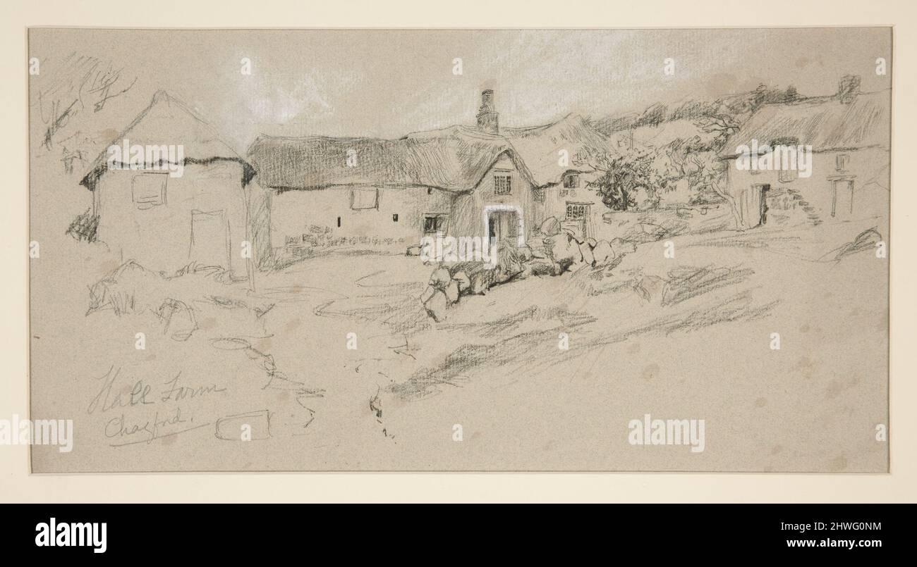 Architectural Study: Hall Farm. Artist: Edwin Austin Abbey, American ...