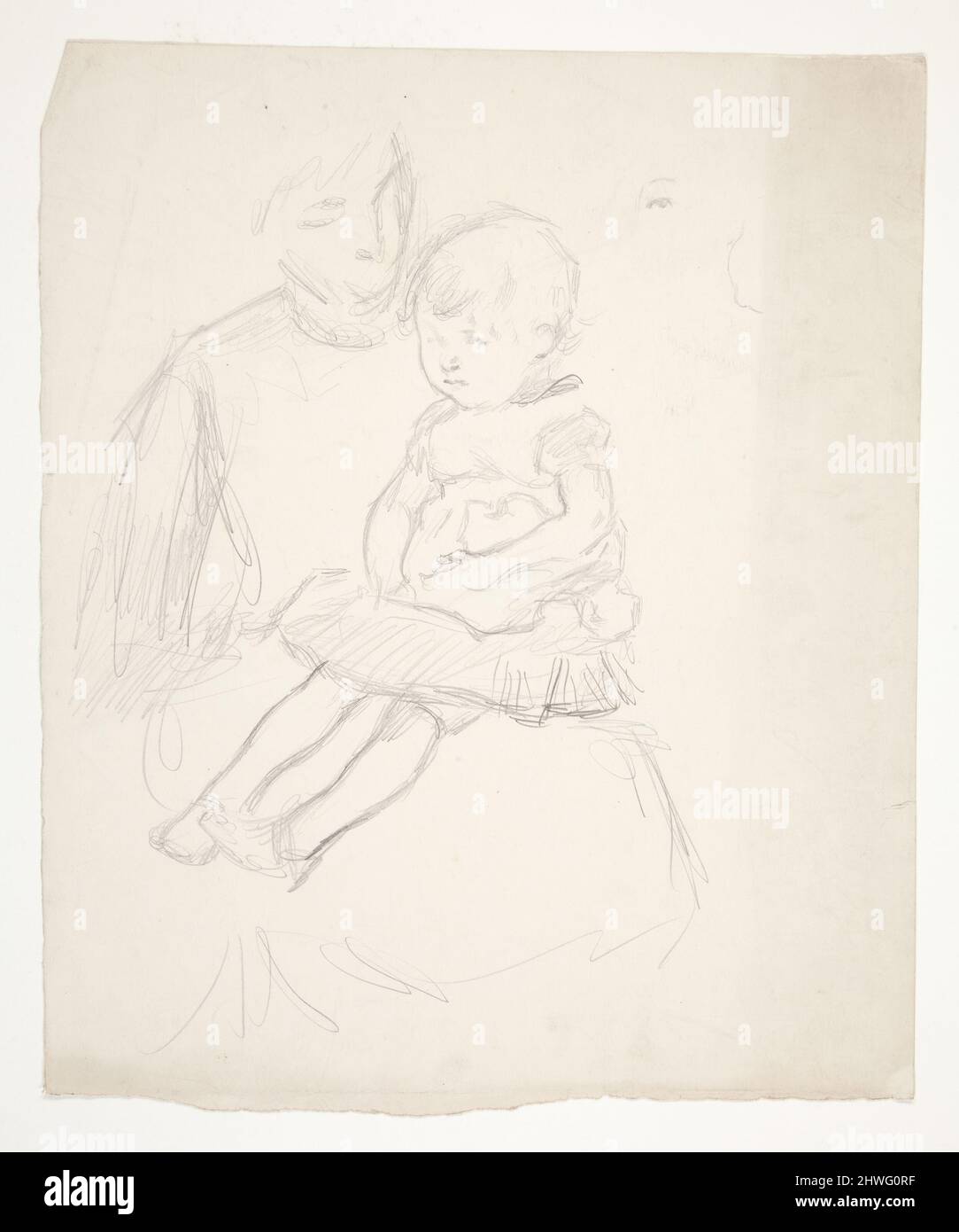 Portrait of an unidentified mother and child. Artist: Edwin Austin ...