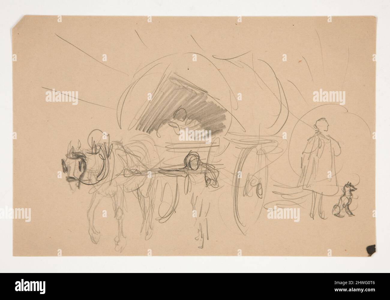 Study for .1201 - illustration for Oliver Goldsmith’s The Deserted ...