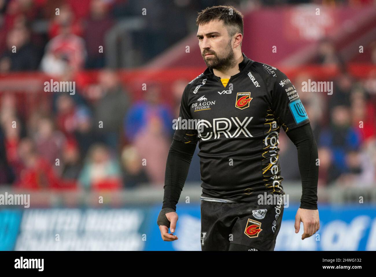 Limerick, Ireland. 05th Mar, 2022. Jordan Williams of Dragons during ...