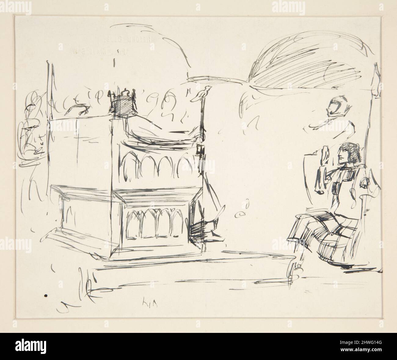 Study for The Quest of the Holy Grail (series of fifteen paintings for ...