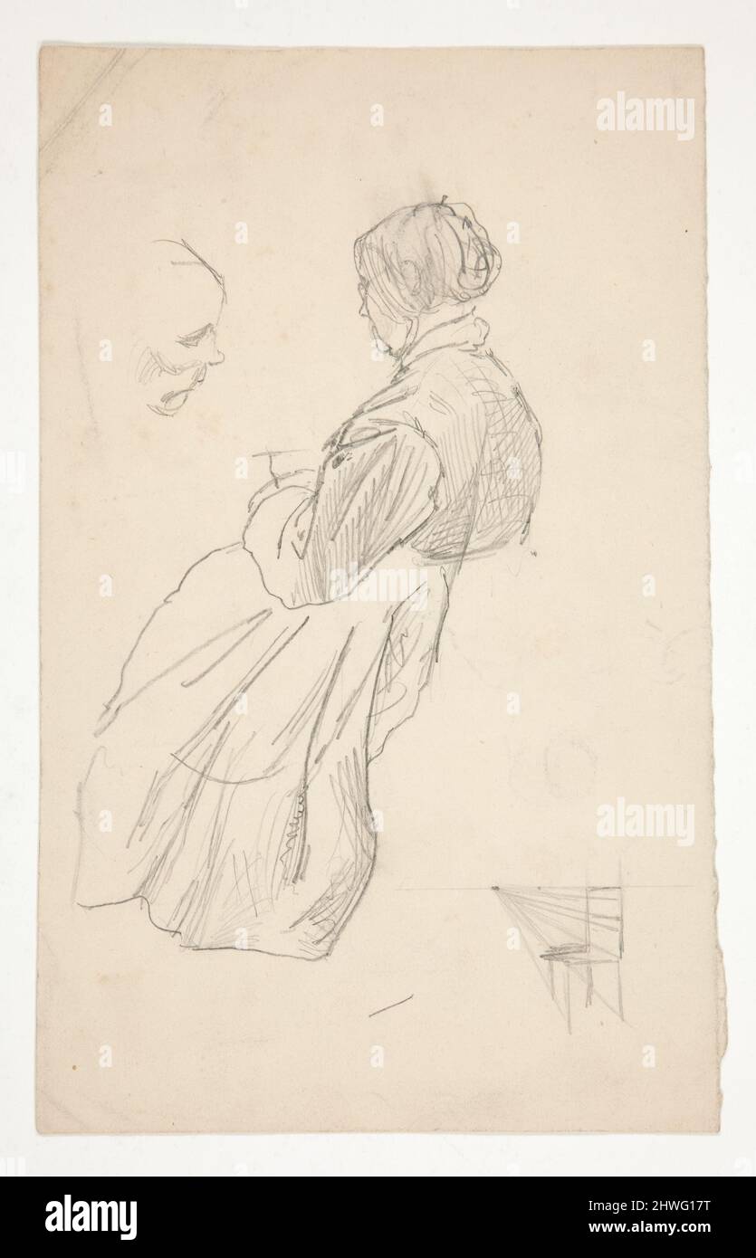 Study of a woman’s figure. Artist: Edwin Austin Abbey, American, 1852 ...