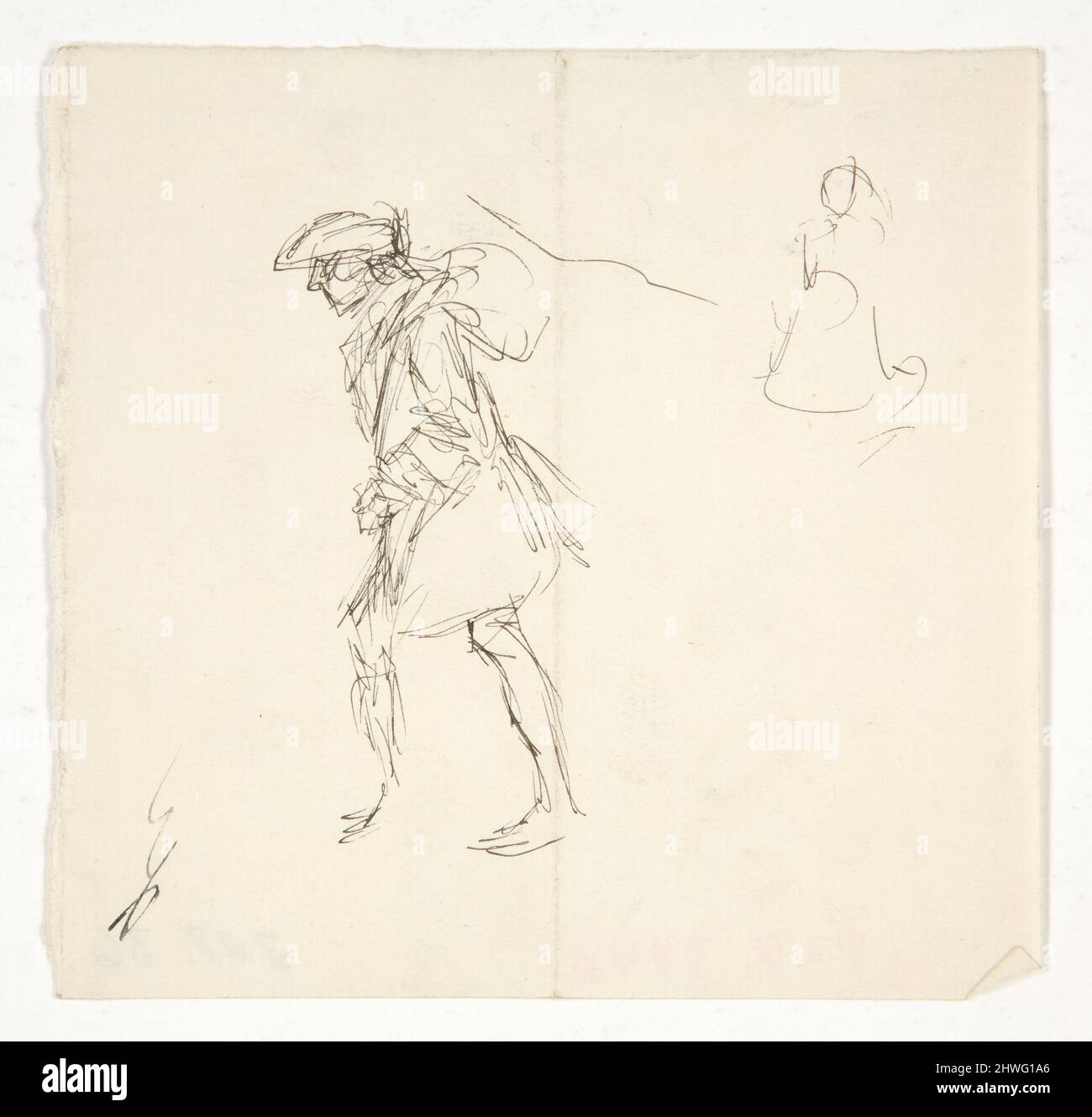 Study of a man in revolutionary dress. Artist: Edwin Austin Abbey ...