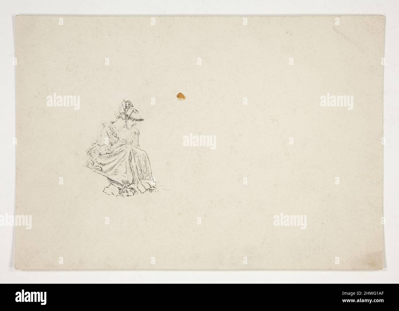 Study of a seated woman. Artist: Edwin Austin Abbey, American, 1852 ...