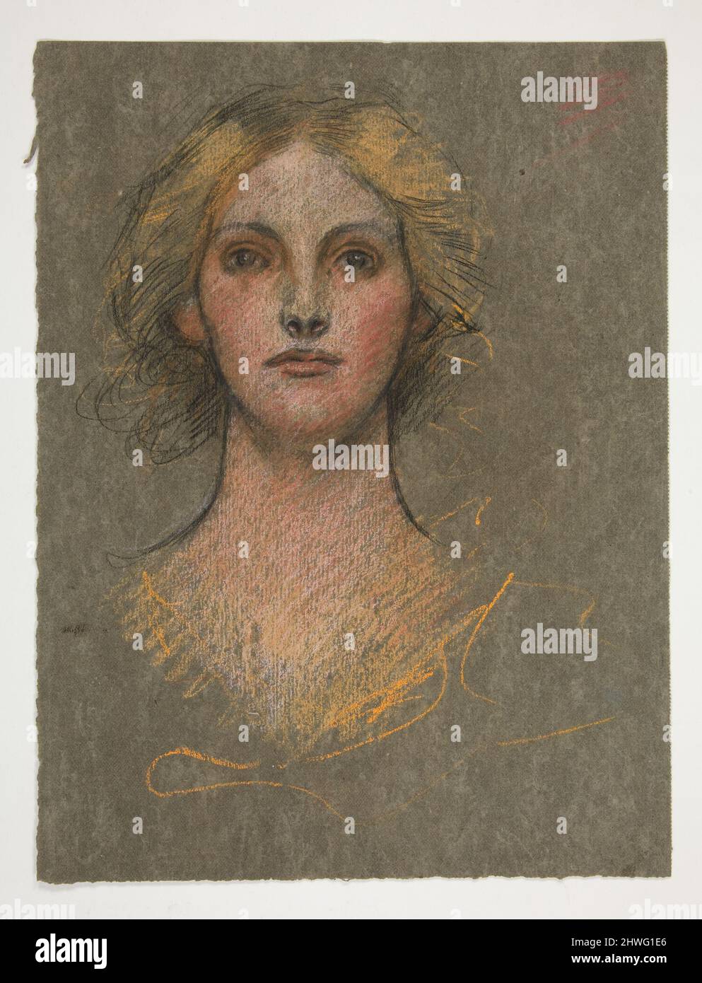 Portrait of a young woman. Artist: Edwin Austin Abbey, American, 1852 ...