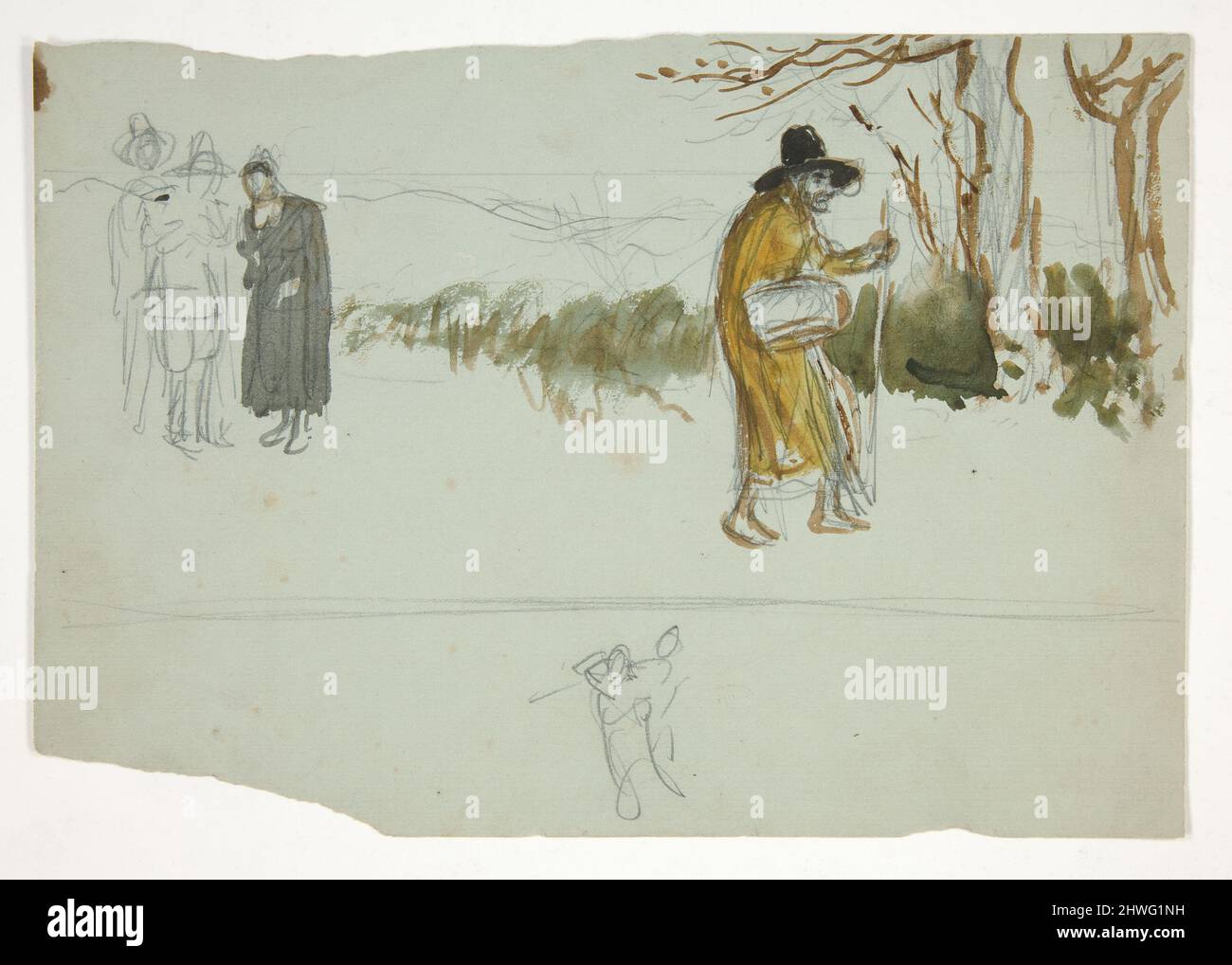 Study for “The Evil Eye”. Artist: Edwin Austin Abbey, American, 1852 ...