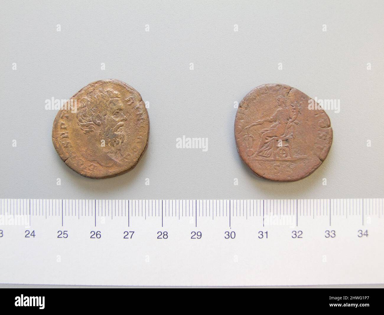 Sestertius of D. Clodius Albinus, Caesar from Rome. Ruler: Clodius ...