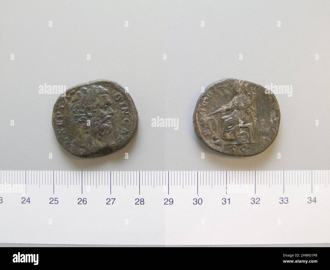 Sestertius of D. Clodius Albinus, Caesar. Ruler: Clodius Albinus ...