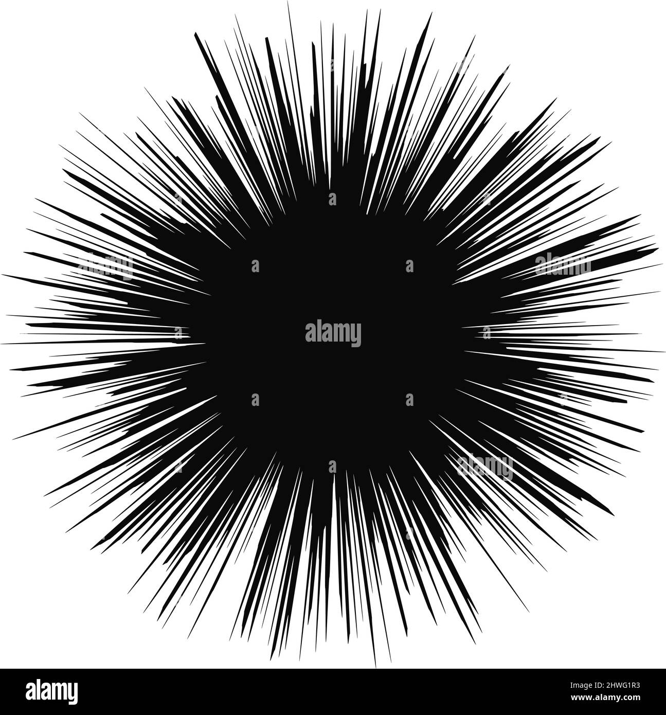 Radial, radiating, burst vector shape - stock vector illustration, clip ...