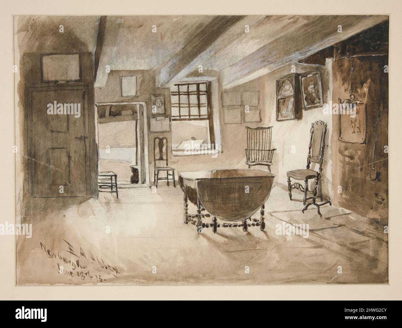 Study for “Washington’s Headquarters at Newburgh, New York”. Artist ...