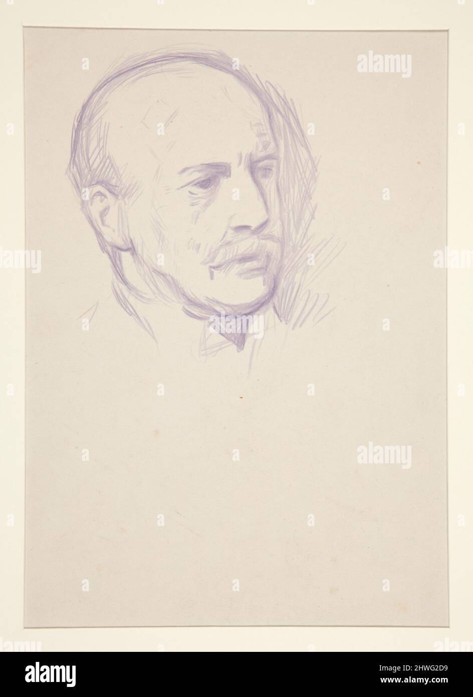 Study, portrait head of man, Coronation of Edward VII portrait. Artist ...