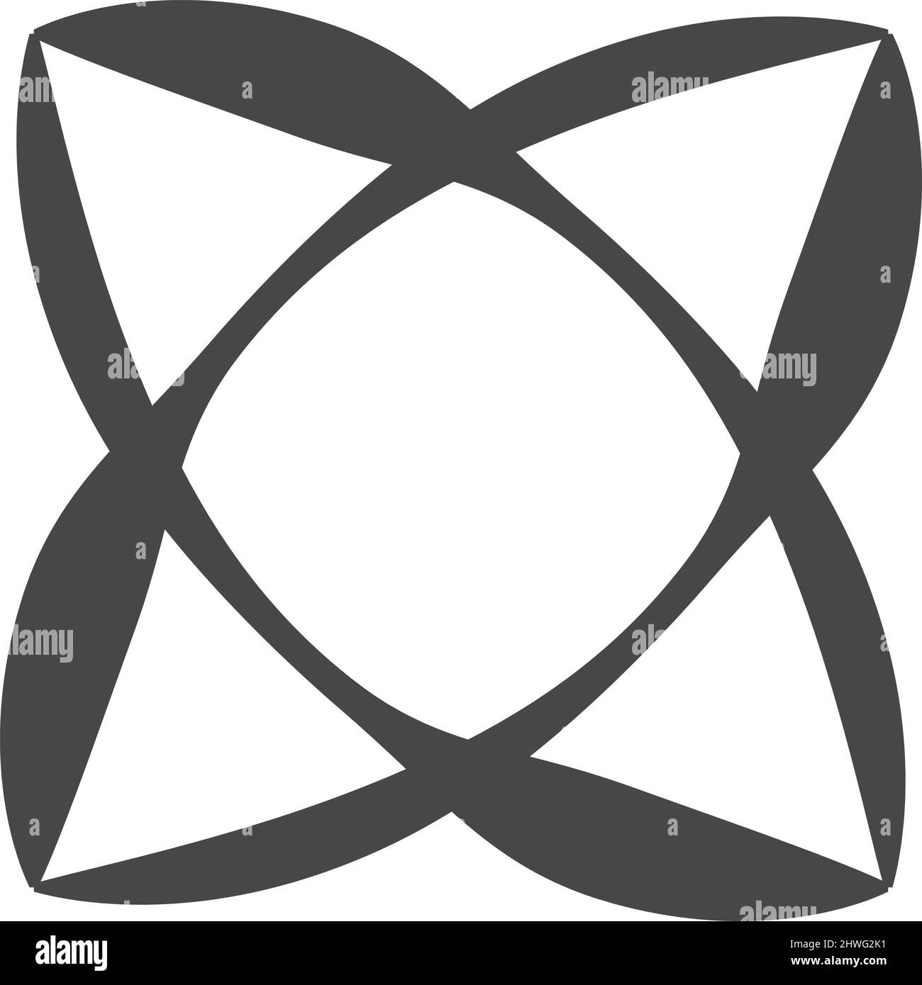 Abstract geometric black and white vector illustration - stock vector ...