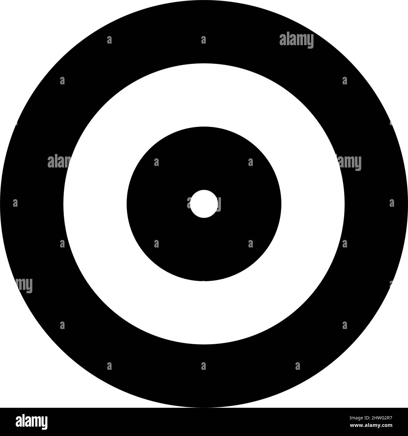 Simple radial, radiating and concentric circles. Target, aim, bullseye ...
