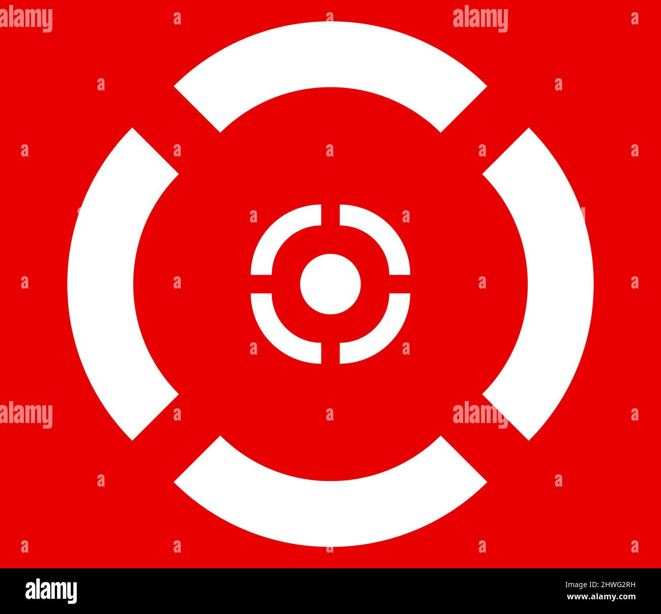 Target mark, crosshair, reticle and viewfinder icon, symbol - stock ...