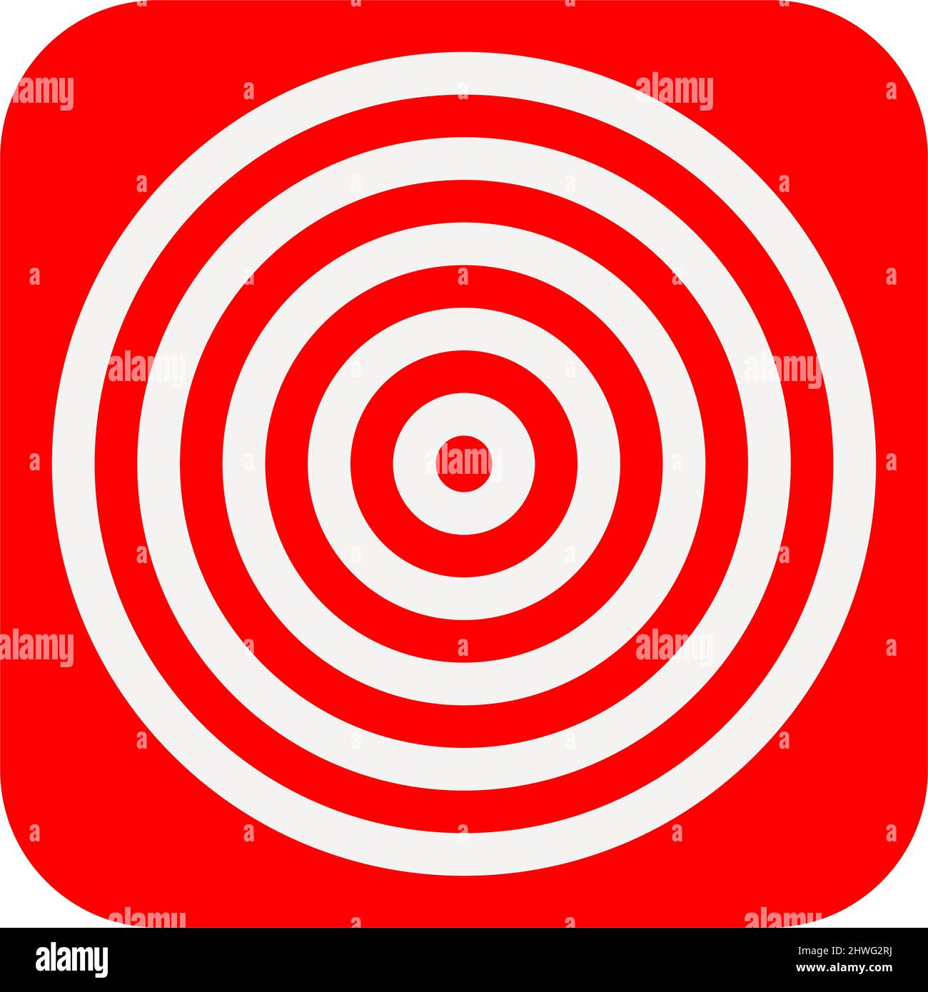 Simple radial, radiating and concentric circles. Target, aim, bullseye ...