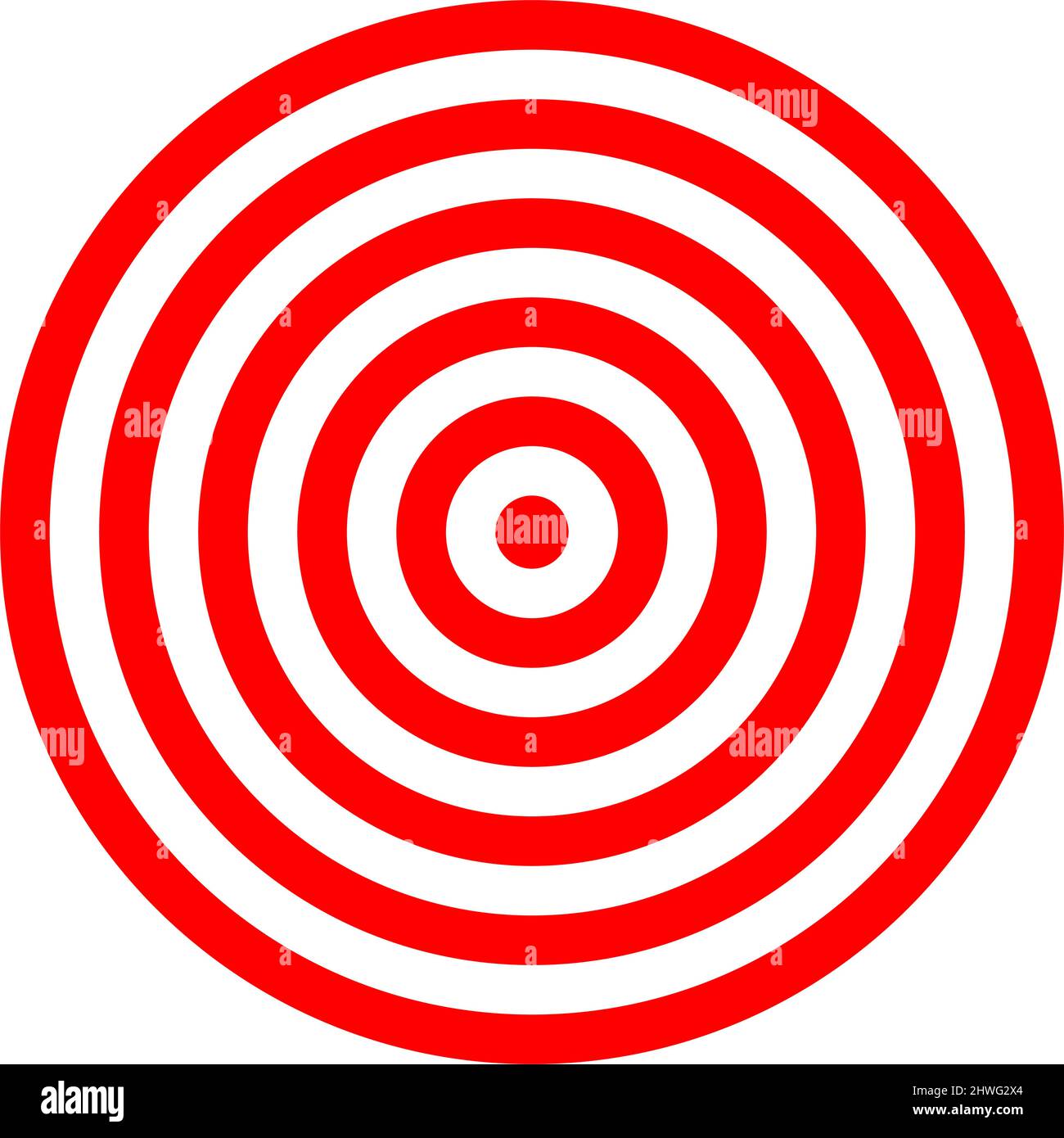 Simple radial, radiating and concentric circles. Target, aim, bullseye ...
