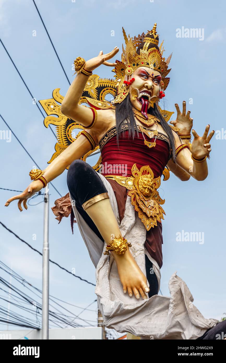 Ogoh-Ogoh, demon statue made for Ngrupuk parade conducted on the eve of ...