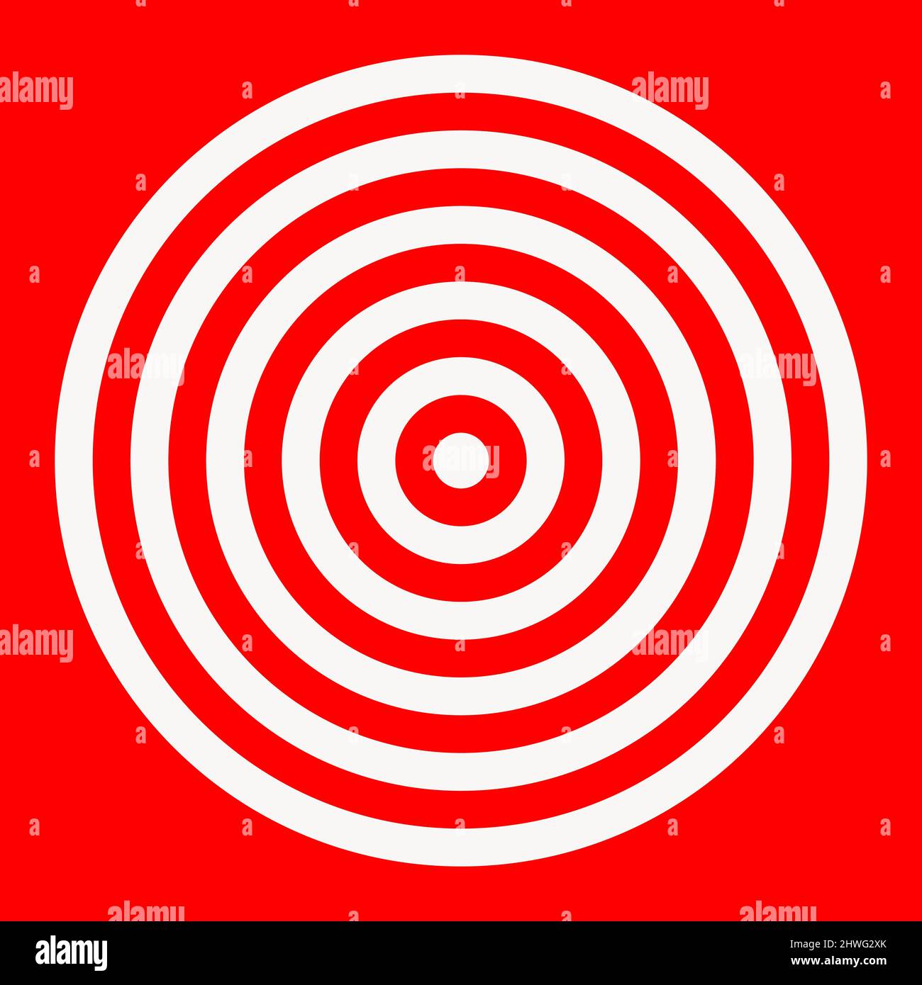 Simple radial, radiating and concentric circles. Target, aim, bullseye ...