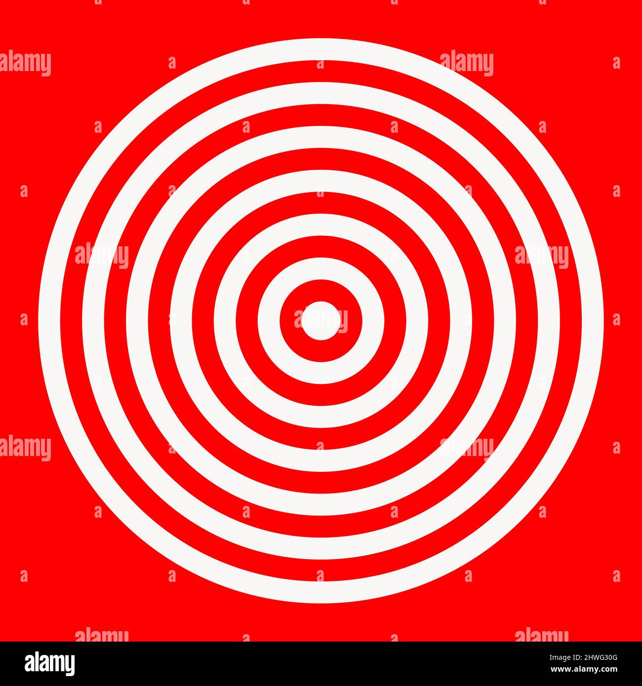 Simple radial, radiating and concentric circles. Target, aim, bullseye ...