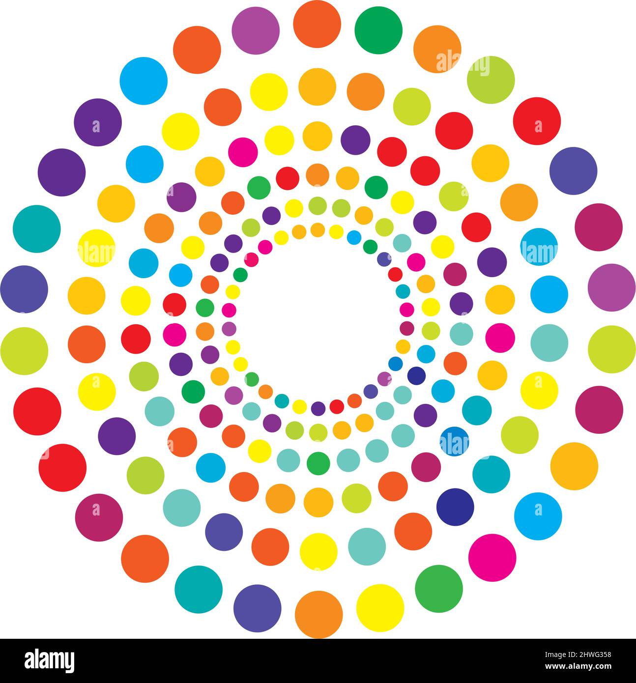 Circles, dots, halftone abstract circular design element vector - stock ...